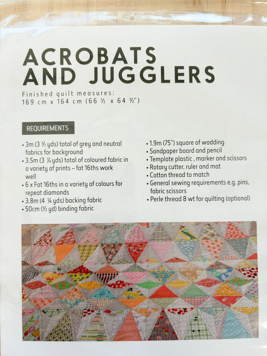 Acrobats and Jugglers Quilt Pattern - Louise Papas – The Stitch Saloon