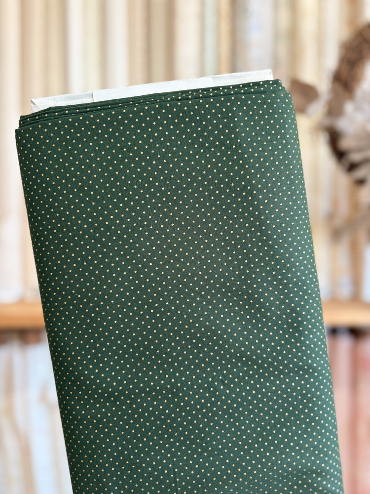 Gold Dot on Green XC10692-C by Handworks – The Stitch Saloon